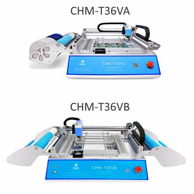 China CHMT36VB Benchtop SMD Pick and Place Machine - 345x360mm PCB Area, 2800 CPH Speed, Dual Vision Cameras for sale