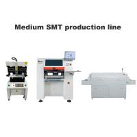 China Medium SMT Line 3250 Printer 6 Head Pick and Place Machine 830 Reflow Oven 18400CPH for sale