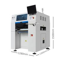 China Charmhigh CHM-751 6 Head SMT Pick and Place Machine 18400 CPH Double Y Axis for sale