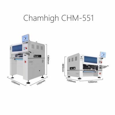 China Charmhigh CHM551 4-Head SMD Pick and Place Machine 11500CPH for 0201 QFN BGA for sale
