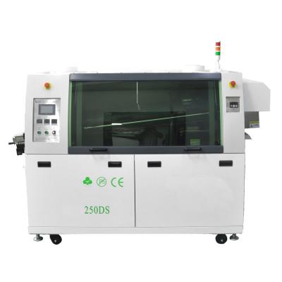 China Lead-free Wave Soldering Machine 250DS for PCB DIP Production - Max 250mm Width, 180KG Solder Capacity for sale