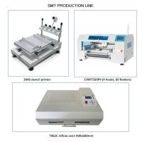 China CHARMHIGH SMT Production Line: 4-Head Pick and Place Machine CHMT560P4, 3040 Stencil Printer, T962C Reflow Oven for sale