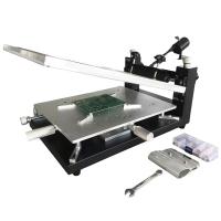 China Benchtop Manual SMT Screen Printer 300x400mm for Double-Sided PCB Assembly Solder Paste Printing for sale