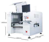 China Charmhigh CHM-650 Desktop SMT Pick and Place Machine 4 Heads 50 Feeders 400x350mm PCB for sale