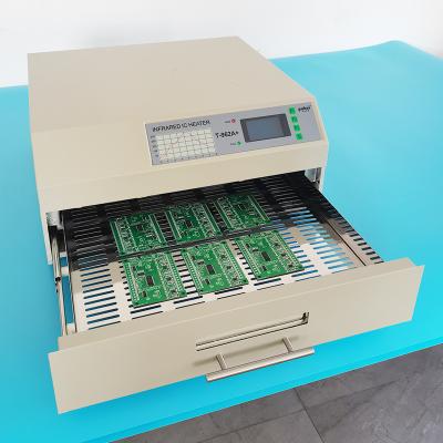 China T962A Plus SMT Reflow Oven 450×370mm 2300W Infrared PCB Soldering Station with 350°C Temperature Range for sale
