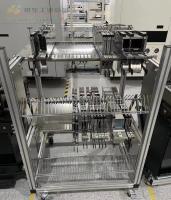 China Aluminum Panasonic CM402 CM602 NPM Feeder Storage Cart 60pcs Capacity 2 Layer SMT Trolley for sale