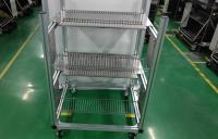 China Aluminum Panasonic CM402 CM602 NPM Feeder Storage Cart 60pcs Capacity 2 Layer SMT Trolley for sale