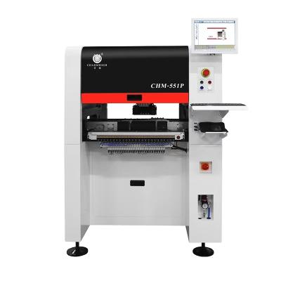 China Charmhigh CHM-551 SMT Pick and Place Machine - 4 Heads, 11,500 CPH Speed, ±0.06mm Accuracy with Auto Nozzle Change for sale