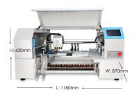 China Charmhigh CHMT560P4 SMT Pick and Place Machine - 4 Heads, 60 Feeders, 400×270mm PCB Area, ±0.025mm Precision for sale