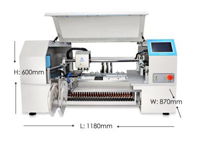 China Charmhigh CHMT560P4 SMT Pick and Place Machine - 4 Heads, 60 Feeders, 400×270mm PCB Area, ±0.025mm Precision for sale