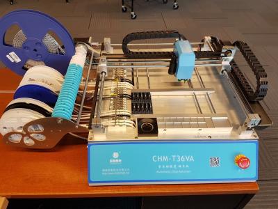 China CHMT36VA SMT Pick and Place Machine with Dual Vision Cameras, 420x460mm Travel, 4000cph Speed for PCB Assembly for sale