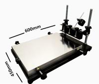 China Manual SMT Stencil Printer 450×600mm Screen Printing Machine for PCB Assembly with 16kg Weight for sale