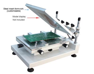 China 3040 High Precision Stencil Printer with 300×400mm Work Table and ±0.01mm Repeat Accuracy for SMT PCB Assembly for sale