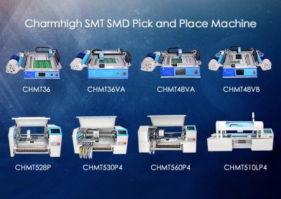China Charmhigh SMD Pick and Place Machine 8 Models for SMT Prototyping and Small Batch Production for sale