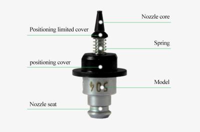 China Black JUKI SMT Nozzle Set 500-508 for 0201 to 20mm+ Components | 9-Type Lot for PNP Machines for sale