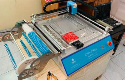 China Charmhigh CHMT36VA Desktop SMT Pick and Place Machine 355x355mm 2 Heads 29 Feeders for sale