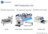China Charmhigh Small PCB Assembly Line: 3040 Stencil Printer, CHMT36VA Pick & Place Machine, 420 Reflow Oven for sale