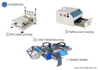 China SMT Production Line: 3040 Stencil Printer, CHMT48VB Pick and Place with 58 Feeders, 2500W CHMRO-420 Reflow Oven for sale