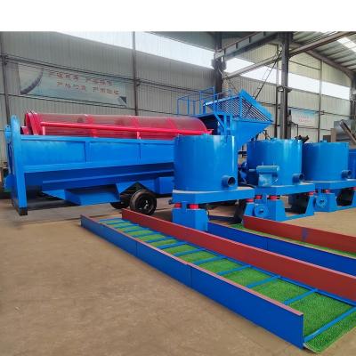 China Portable Gold Wash Plant for Alluvial Rock and Riversand Mining Separation Technology for sale