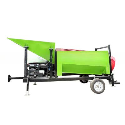 China Rotary Biomass Wood Chips Trommel Screen for Restaurant Feeding size less than 300mm for sale