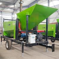 China Rotary Biomass Wood Chips Trommel Screen for Restaurant Feeding size less than 300mm for sale