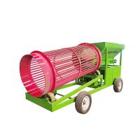 China Mobile Firewood Tumbler Firewood Portable Trommel Screen for Customized Discharge Size for sale