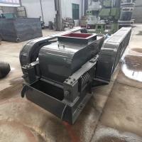 China Small Laboratory Glass Double Roller Crusher with Adjustable Discharge Size 0-40mm for sale
