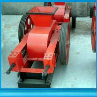 China Small Laboratory Glass Double Roller Crusher with Adjustable Discharge Size 0-40mm for sale