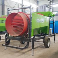 China Rotary Drum Screen Mobile Firewood Sawdust Trommel Screen with 5613*1940*2390mm Size for sale