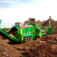China Customizable Discharge Size Small Woodchips Trommel Screener Machine for Screening for sale