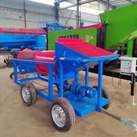 China 380V/415V/440V Small Movable Gold Mining Trommel Screen for Screening Less Than 300mm Ore for sale