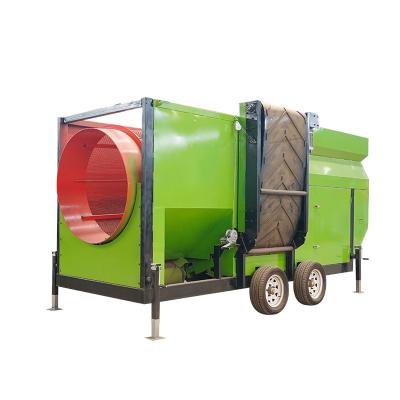 China High Capacity Trommel Screener for Sieving Gravel Sand Topsoil Compost Separation for sale
