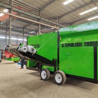 China High Capacity Trommel Screener for Sieving Gravel Sand Topsoil Compost Separation for sale