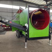 China Rotary Drum Trommel Screener for Compost Charcoal Soil Firewood Rock Worms Topsoil for sale