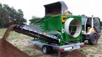 China Rotary Drum Trommel Screener for Compost Charcoal Soil Firewood Rock Worms Topsoil for sale