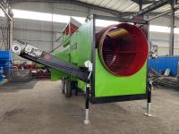 China Rotary Drum Trommel Screener for Compost Charcoal Soil Firewood Rock Worms Topsoil for sale