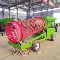 China 60m3/h Sawdust and Firewood Cleaning Rotary Drum Sieve with Steel Bar Screen Material for sale