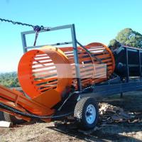 China Mobile Firewood Trommel Screen with Less than 6mm or as Request Discharge Size for sale