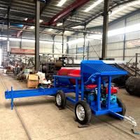 China Small Production Capacity 620 KG Mobile Gold Trommel Screen for Alluvial Gold Mining for sale