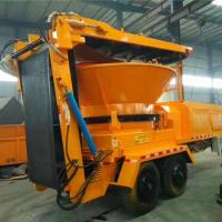 China 4-6 Blade Diesel Mobile Big Rotary Hopper Wood Tree Root Chipper Stump Shredder Plant for sale
