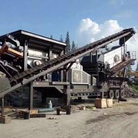 China Integrative Portable Mobile Quarry Plant Machine and Easy Operation with Welding Frame for sale