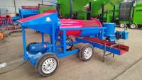China Small Size Portable Drum Trommel Screen for Alluvial Rock Riversand Ore 0-10 Tons Per Hour for sale