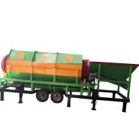 China Topsoil and Compost Screening Made Easy with Mobile Trommel Screen Steel Plate Punch Hole for sale
