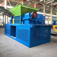 China Mobile Double Shaft Waste Iron Car Shell Metal Shredder Machine for Long Service Life for sale