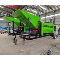 China Mobile Rotary Circular Wood Chips Firewood Trammel Screen with Steel Plate Punch Hole for sale