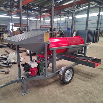 China 5-10t/h Voltage 220V/380V Gold Mining Scrubber Rotary Drum Wash Plant with Small Size for sale