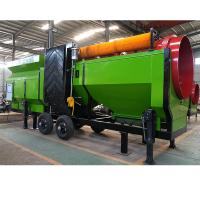 China Drum Trommel Screener for Portable Compost Charcoal Soil Firewood Rock Worms Topsoil for sale