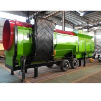 China Drum Trommel Screener for Portable Compost Charcoal Soil Firewood Rock Worms Topsoil for sale