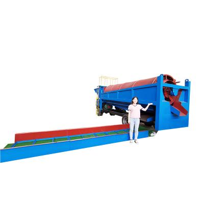 China Mini Small Mobile Sand Gold Mining Trommel Wash Plant for Less Than 6mm Discharge Size for sale