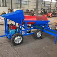 China Gold Mining Equipment Small Scale Rotary Trommel Drum Screen Machine for Placer Gold for sale